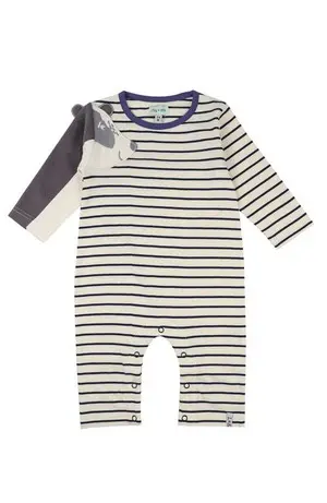 LILLY + SID Organic Cotton Badger Applique Romper - Multi