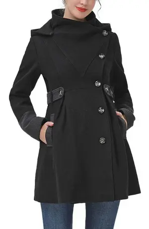 KIMI + KAI Harper Maternity Wool Coat