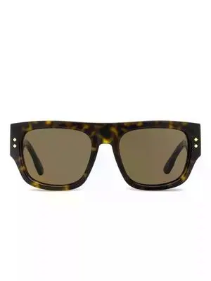 Gucci Gg1262 Rectangular-frame Sunglasses - Brown