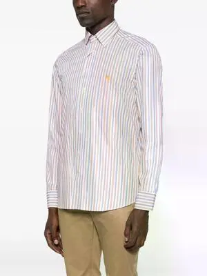 Etro Striped Long-sleeved Shirt - White