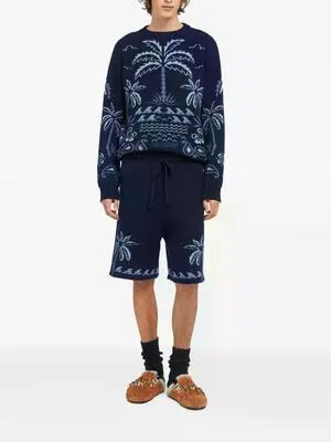 Alanui Palm-tree Motif Shorts
