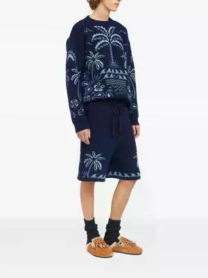 Alanui Palm-tree Motif Shorts