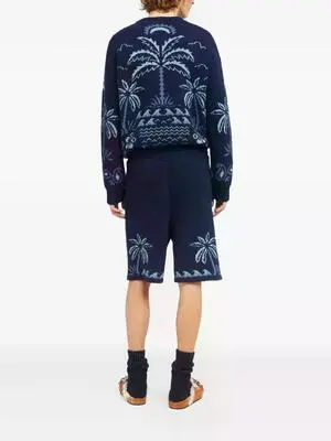 Alanui Palm-tree Motif Shorts
