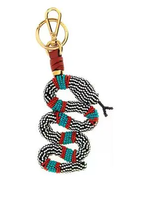 Etro Beaded Snake Keyring - Red