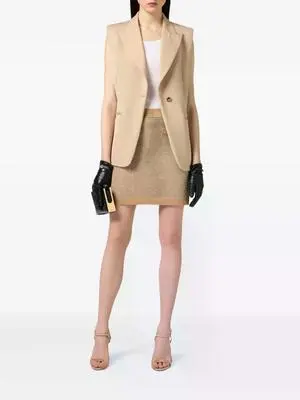 Elisabetta Franchi Knitted Mini Skirt - Neutrals