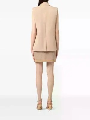 Elisabetta Franchi Knitted Mini Skirt - Neutrals
