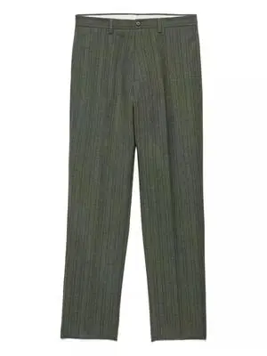 Prada Pinstripe Wool Trousers