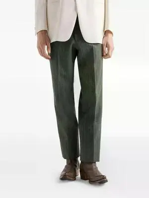 Prada Pinstripe Wool Trousers