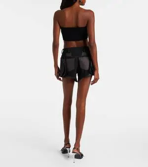 MUGLER Belted Low-rise Cargo Shorts