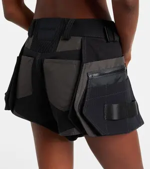 MUGLER Belted Low-rise Cargo Shorts