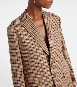 Polo Ralph Lauren Plaid Linen Blazer