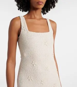 Staud Le Sable Beaded Minidress - White