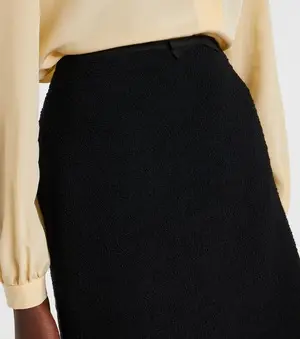 Valentino Garavani Wool-blend Mini Skirt With Ruffle Detail