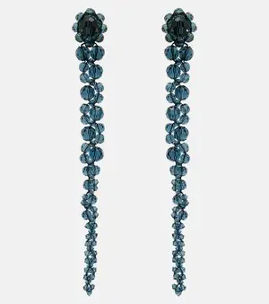 Simone Rocha Crystal-embellished Drop Earrings - Blue
