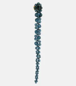 Simone Rocha Crystal-embellished Drop Earrings - Blue