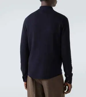 ALLUDE Wool And Cashmere Overshirt - Blue