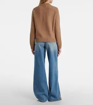 Gucci Horsebit Wool And Cashmere Sweater - Beige