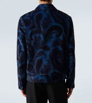 Etro Printed Cotton Velvet Jacket
