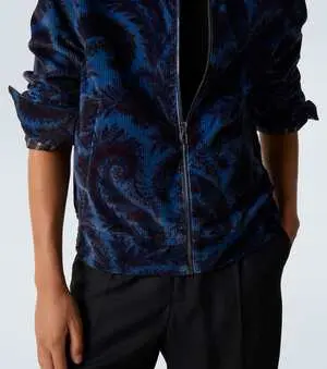 Etro Printed Cotton Velvet Jacket