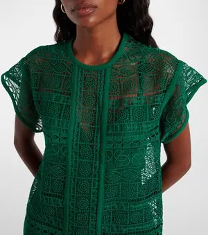 Elie Saab Macramé Top