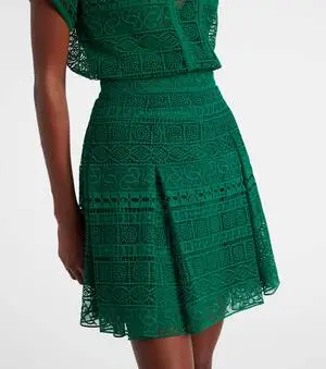 Elie Saab Macramé High-rise Miniskirt