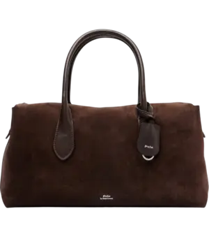 Polo Ralph Lauren Leather-trimmed Suede Duffle Bag - Brown