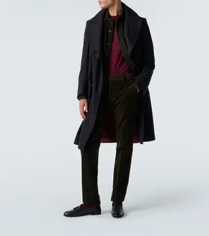 Rubinacci Virgin Wool Double-breasted Coat