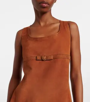Versace Suede Mini Dress