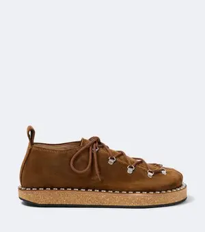 Loewe Rivet Studded Suede Shoes