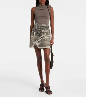 Rick Owens Sisysnap Mini Skirt