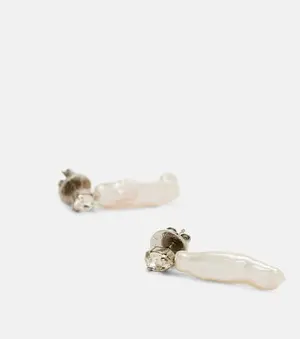 Simone Rocha Earrings With Freshwater Pearls - Silver