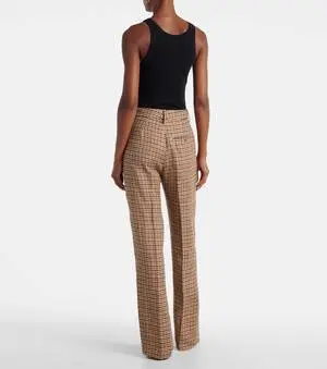 Polo Ralph Lauren Checked Linen Straight Pants