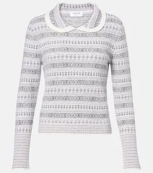 Thom Browne Fair Isle Jacquard Wool-blend Sweater - Grey