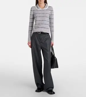 Thom Browne Fair Isle Jacquard Wool-blend Sweater