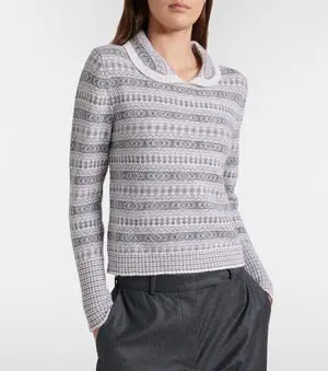 Thom Browne Fair Isle Jacquard Wool-blend Sweater