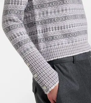 Thom Browne Fair Isle Jacquard Wool-blend Sweater