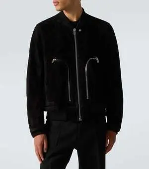 Rick Owens Remoray Suede Bomber Jacket