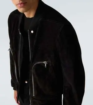 Rick Owens Remoray Suede Bomber Jacket