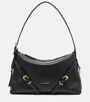 Givenchy Voyou Mini Leather Shoulder Bag - Black