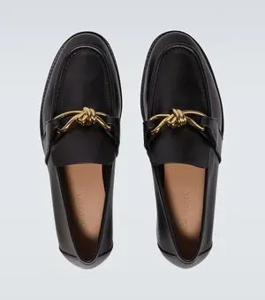 Bottega Veneta Astaire Knot Loafers - Black