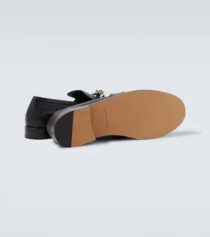 Bottega Veneta Astaire Knot Leather Loafers - Black