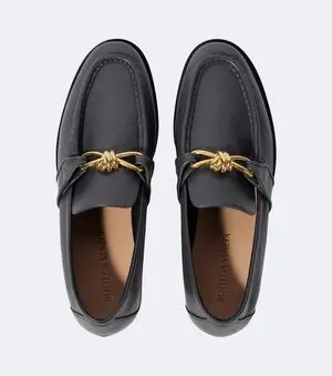 Bottega Veneta Astaire Knot Loafers - Black