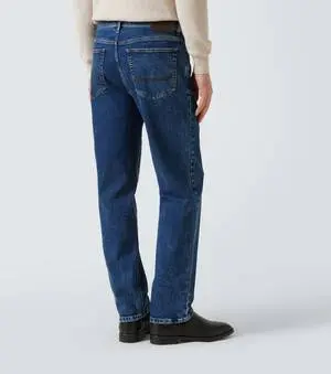Brioni Straight Leg Jeans - Blue