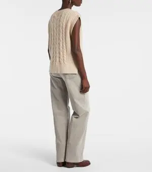 Varley Pixie Cable-knit Sweater Vest