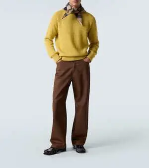 Dries Van Noten Alpaca And Wool-blend Sweater