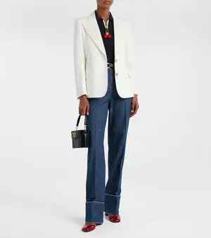 Valentino Garavani Cotton And Linen Blazer