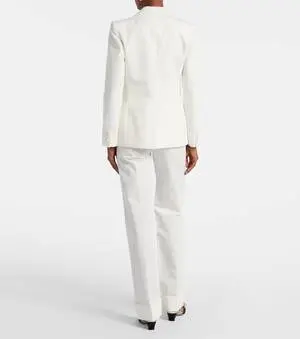Valentino Garavani Cotton And Linen Blazer