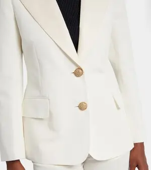 Valentino Garavani Cotton And Linen Blazer