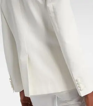 Valentino Garavani Cotton And Linen Blazer