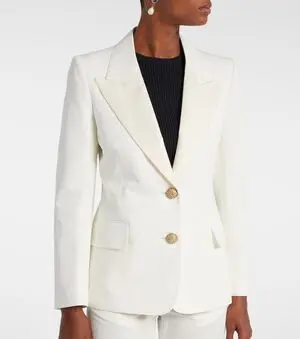 Valentino Garavani Cotton And Linen Blazer